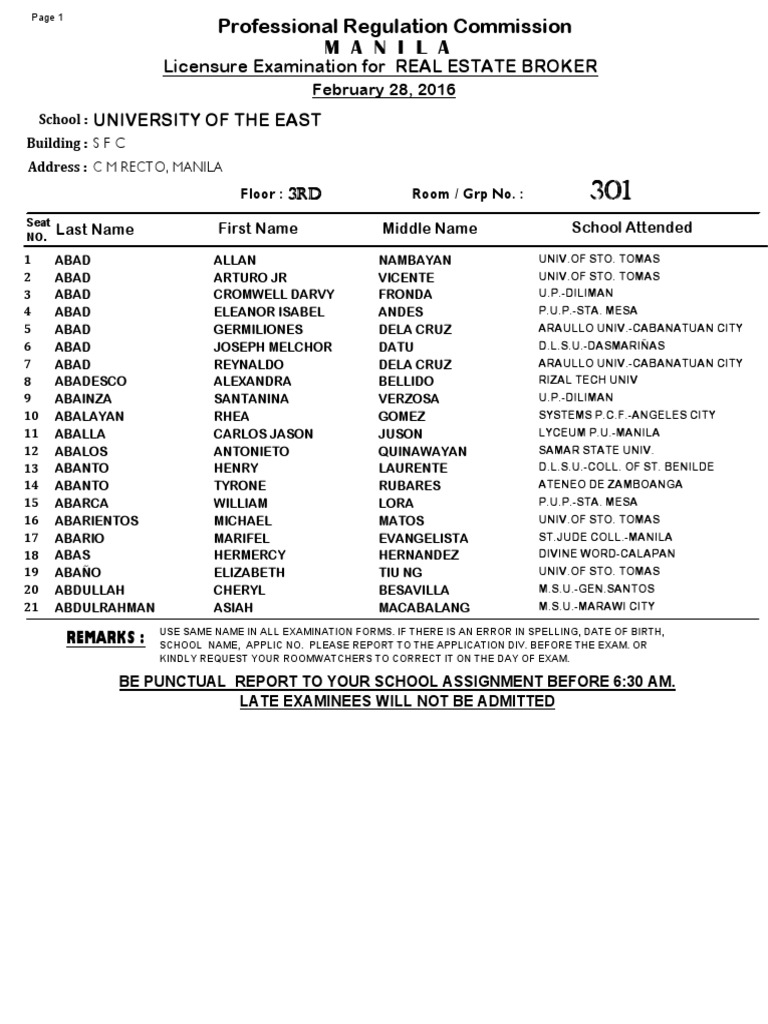 Room Assignment | PDF