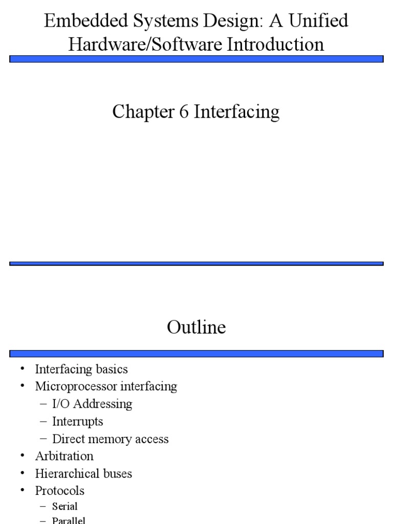 Embedded Systems Design: A Unified Hardware/Software Introduction | PDF ...