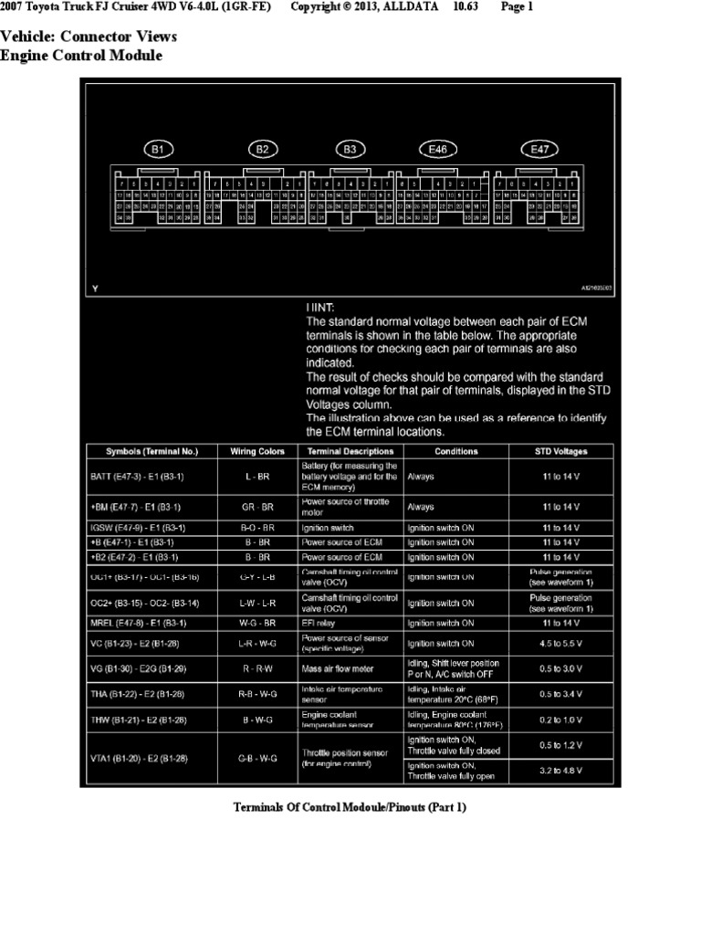 Vehicle: Connector Views Engine Control Module | PDF | Business | Computers