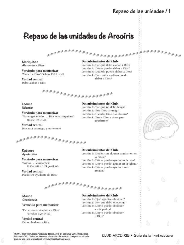 GuiaArcoiris Unidades Año2 | PDF | Oración | Pablo el apóstol