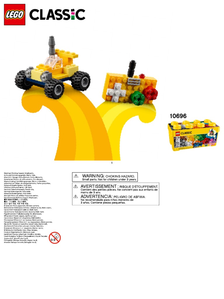 LEGO Classic 10696 Medium Creative Brick Box Building Instruction Mini ...