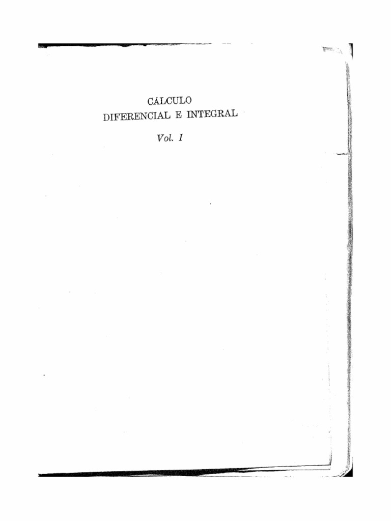 Richard Courant - Cálculo Diferencial e Integral. | PDF