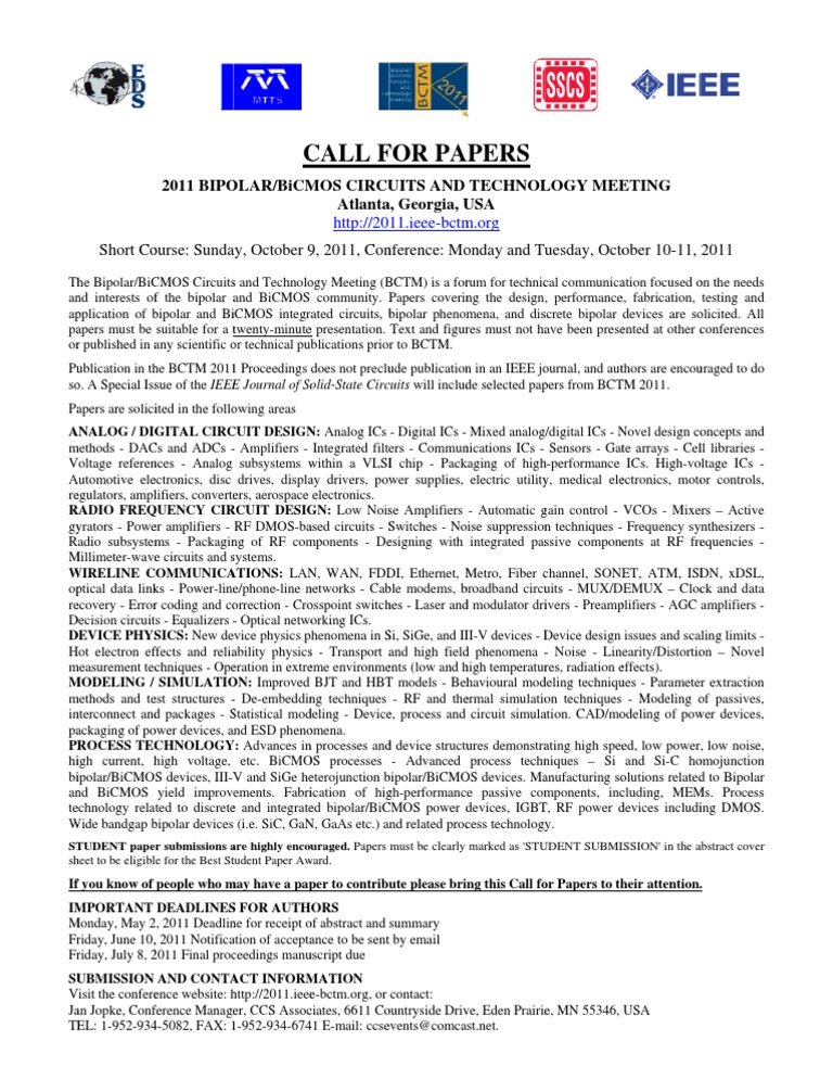 Ieee BCTM 2011 | PDF | Analogue Electronics | Integrated Circuit