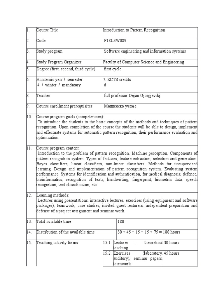 Introduction To Pattern Recognition | Download Free PDF | Pattern Recognition | Statistical ...