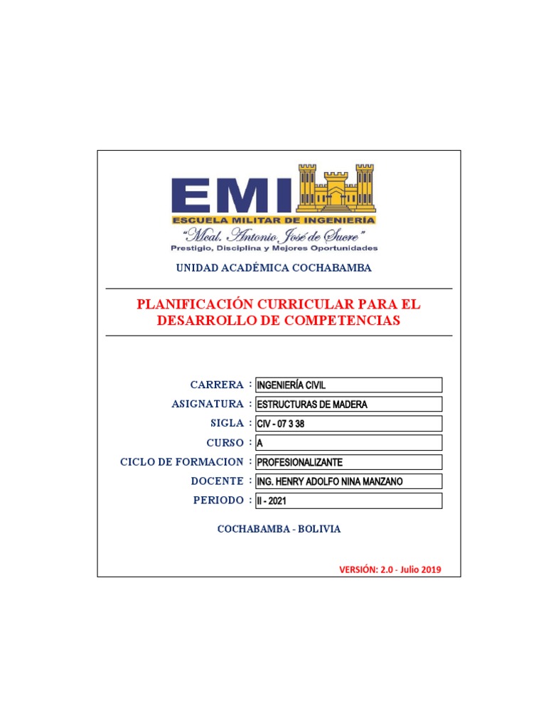 06.1 Plan de Trabajo Docente Maderas A - Ii 2021 | PDF | Diseño | Salón de clases