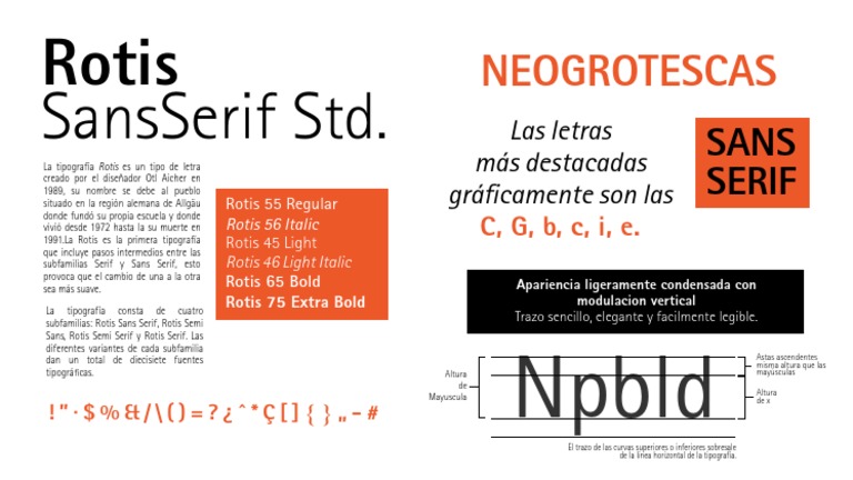Rotis Font | PDF | Serif | Tipografía