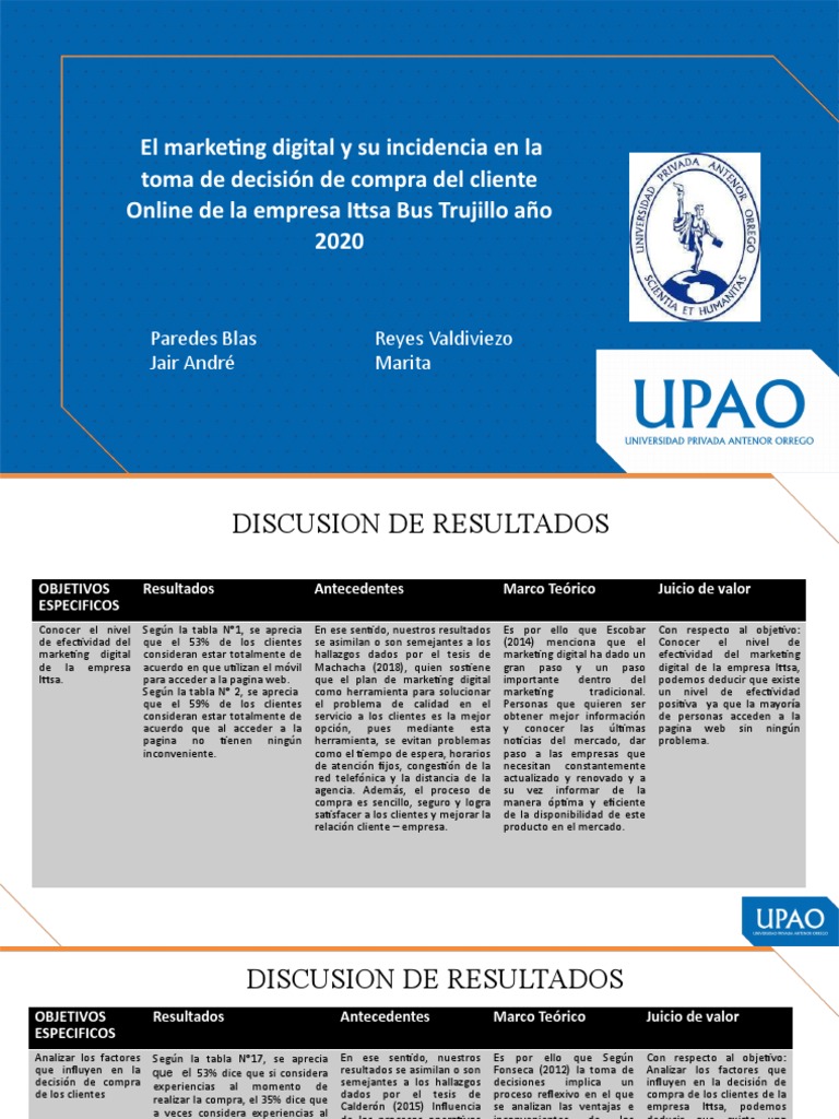 Discusion Tesis II | PDF | Marketing | Business