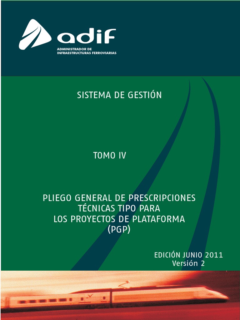 Adif PGP+2011+V2 Adif | PDF | Transporte | Transporte por carretera