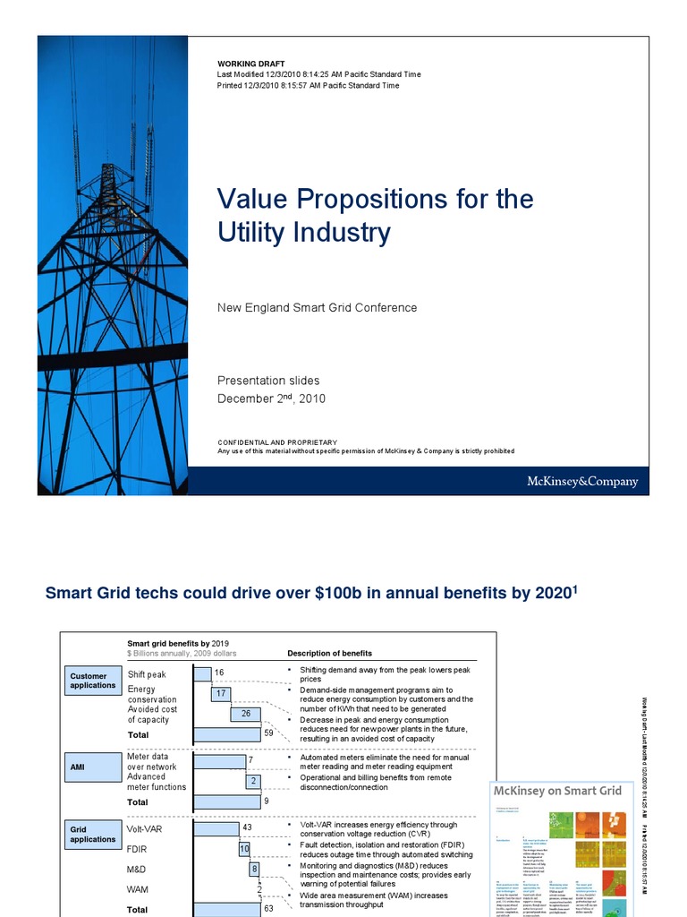 Value Proposition For The Utility Industry | PDF | Smart Grid ...