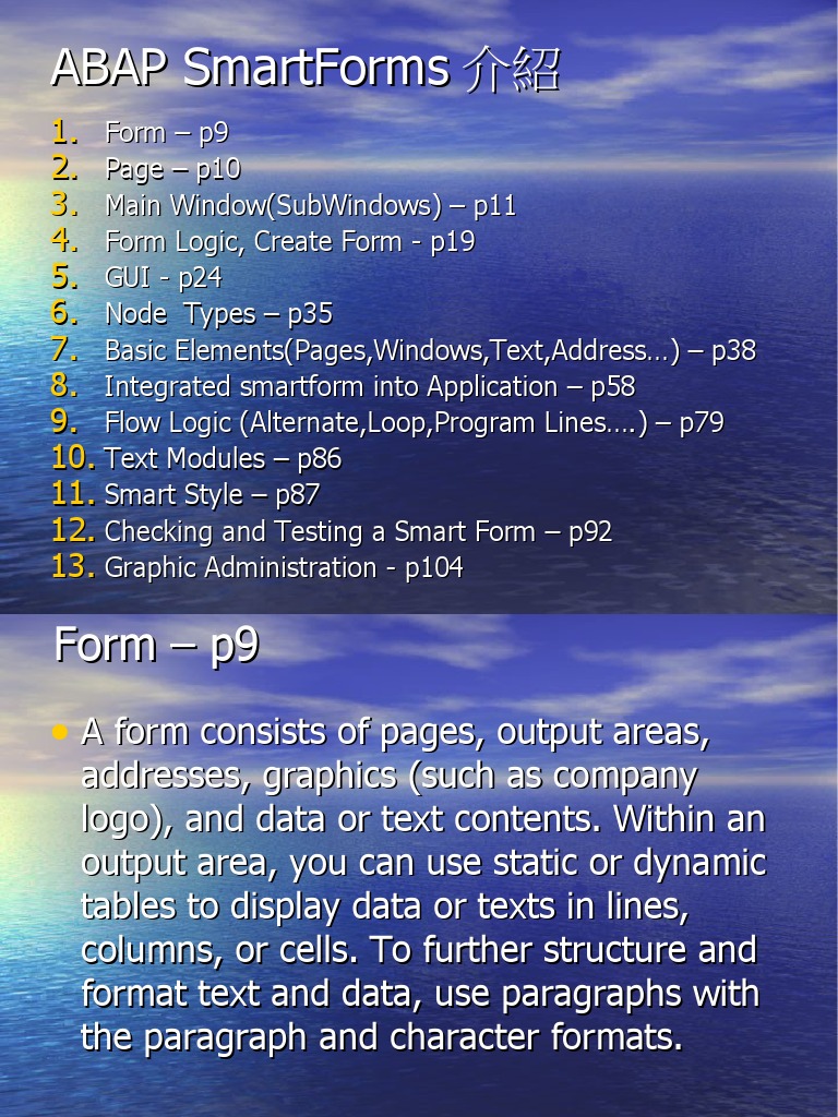 ABAP SmartForms Introduction Guide | PDF | Page Layout | Software Engineering