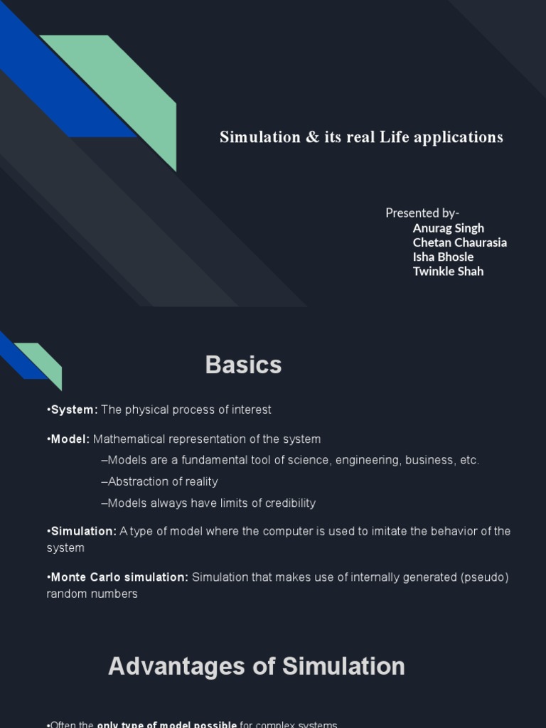 Real-Life Applications of Simulation | PDF | Computers