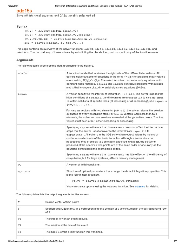 Apostila - Solve Stiff Differential Equations and DAEs Variable Order ...