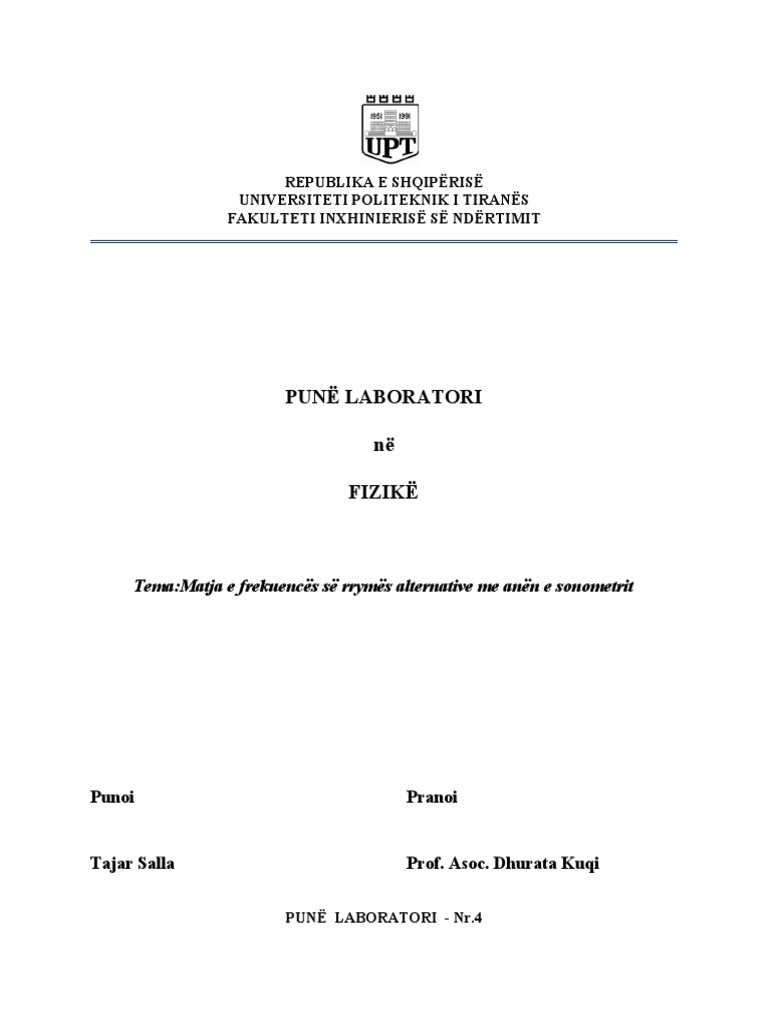 Laborator 4 Fizike | PDF