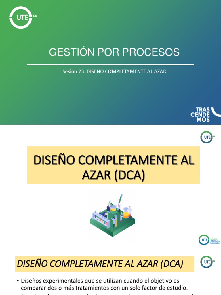 s23. Diseño Completamente Al Azar | PDF | Análisis de variación ...
