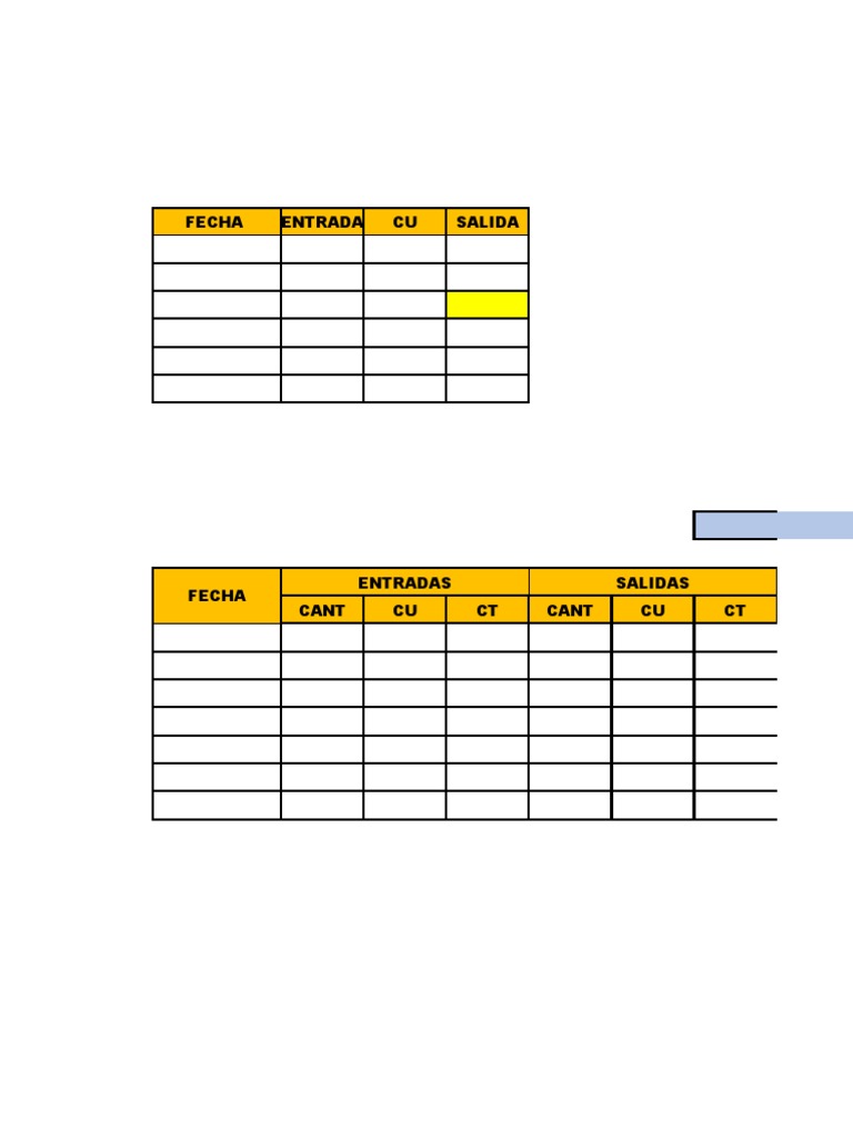 Plantilla Kardex | PDF
