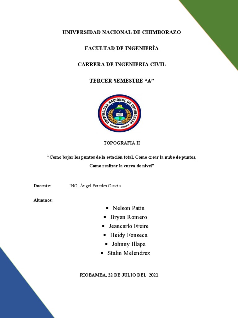 Uso de Estación Total en Topografía | PDF | Memoria USB | USB