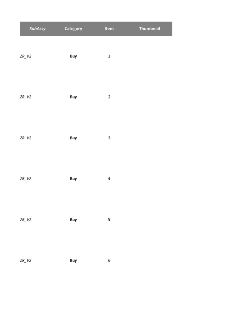 Subassy: Category Item Thumbnail | PDF | Equipment | Metalworking