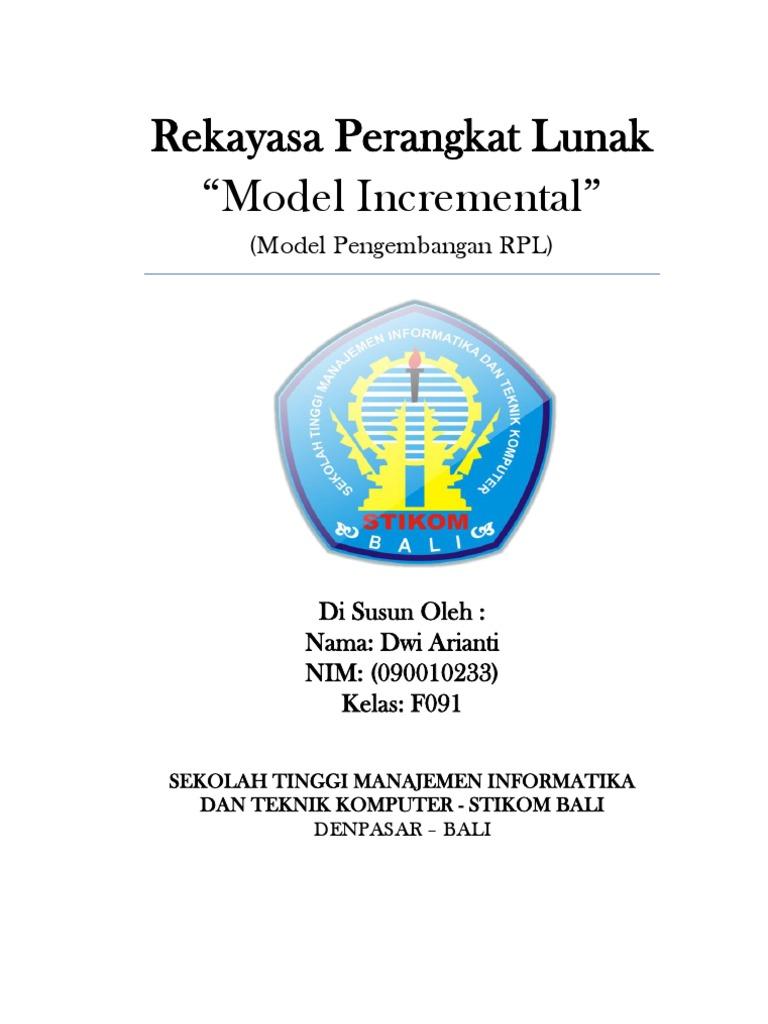 Incremental Model (Model Pengembangan RPL) | PDF | Komputer
