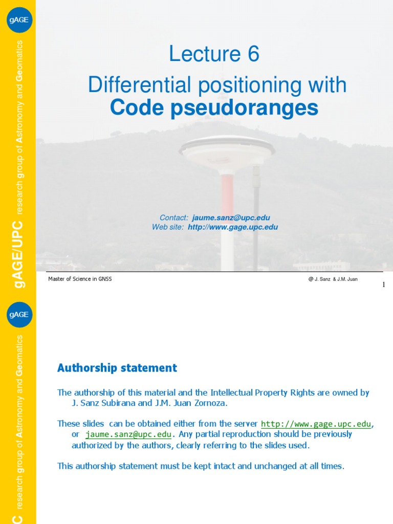 Lecture UPC 6.v0.0 | PDF | Scientific Observation | Navigation