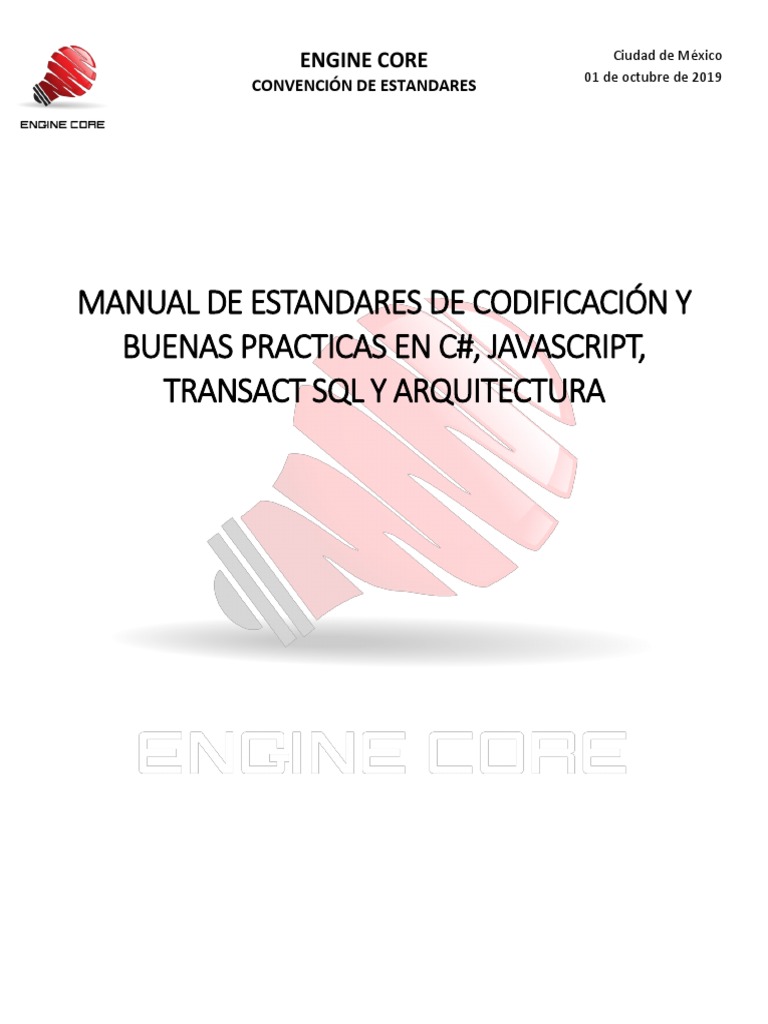 Estandar de Desarrollo y Buenas Practicas Con C# y SQL | PDF | Script Java | C Sharp (lenguaje ...