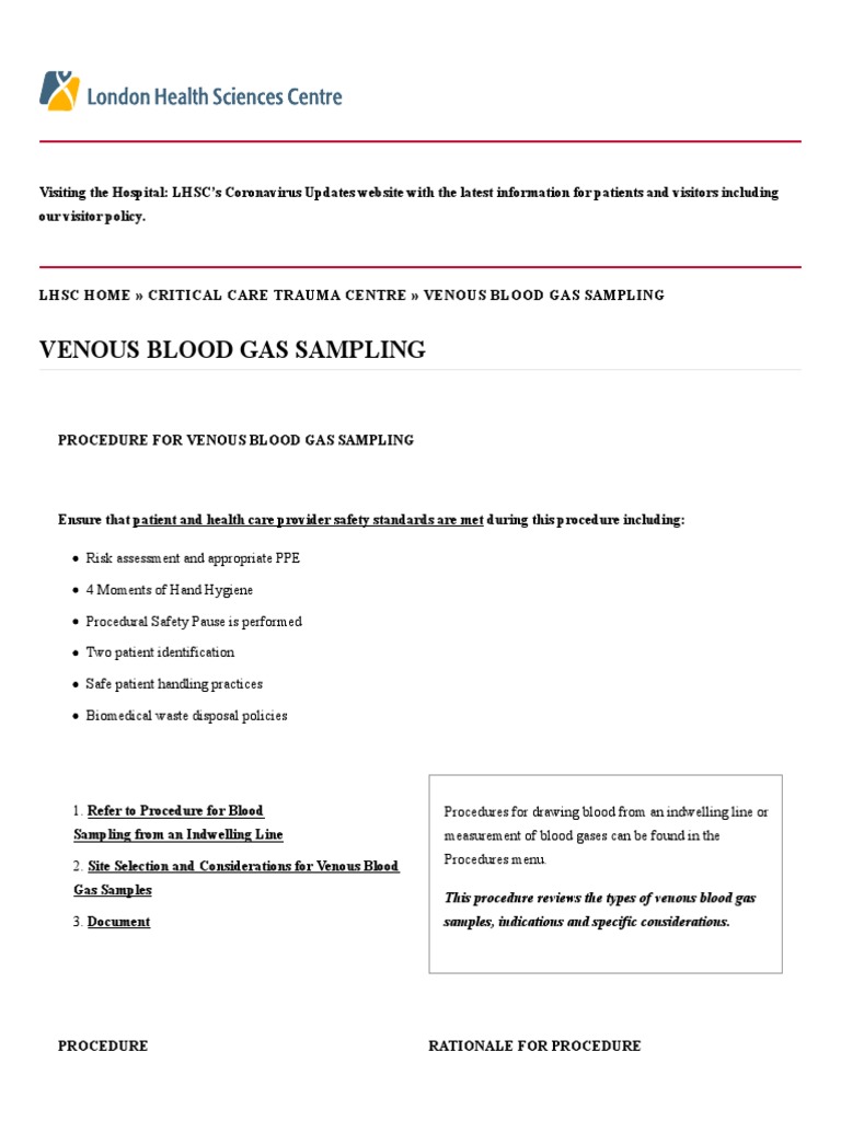 VBG Interpretation | PDF | Vein | Artery