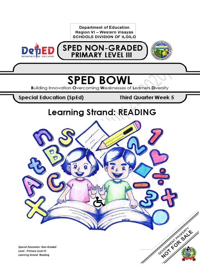 SPED - Non-Graded (Primary Level III) Reading Q3 - W5 | PDF ...