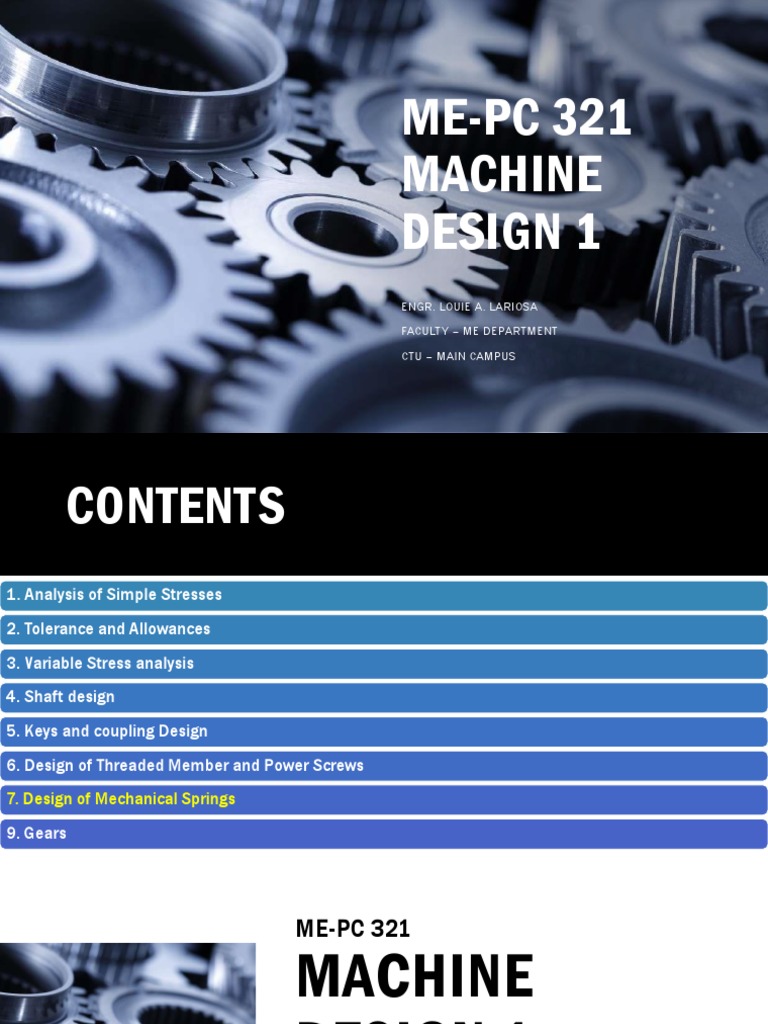 Design of Mechanical Springs | PDF | Machines | Wire