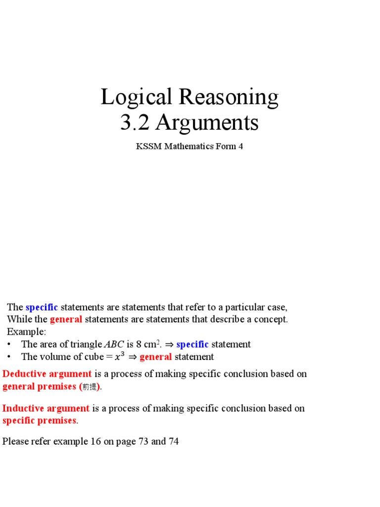 Logical Reasoning - Argument | PDF | Deductive Reasoning | Argument