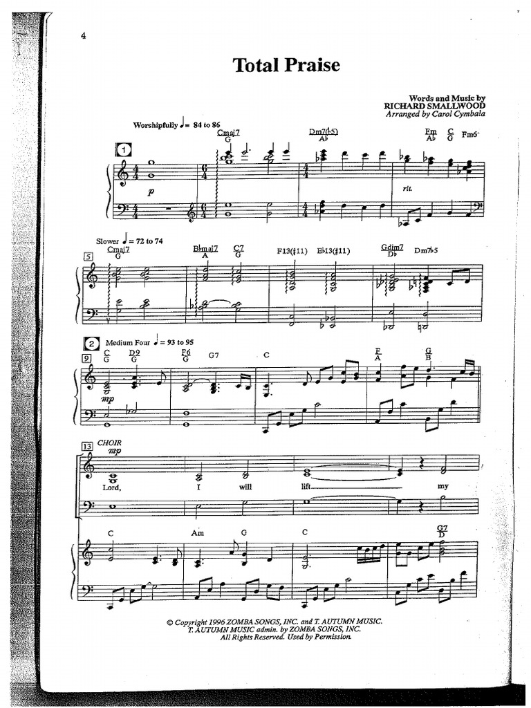 Total Praise Choir | PDF