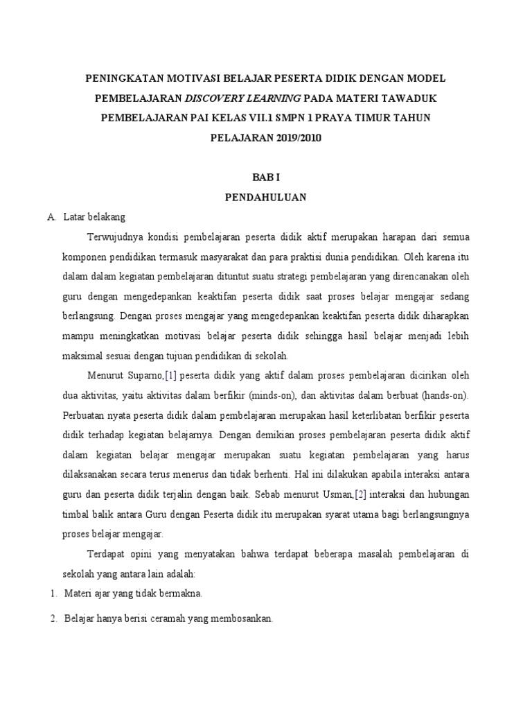 Contoh PTK | PDF