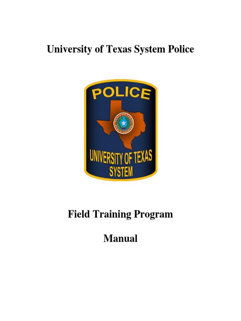 Field Training Manual | PDF | Police | Evaluation