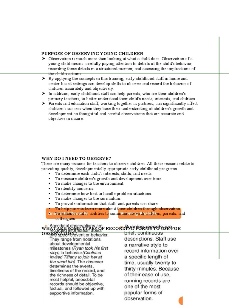 The Importance of Accurate and Objective Observation in Understanding ...