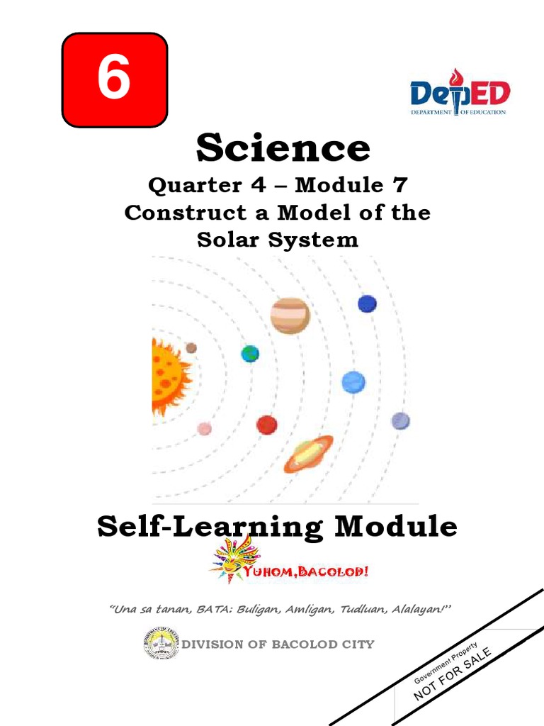 Grade6 SLM Q4 Module7 Construct A Model of The Solar System Approved ...