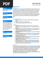 CBC Lesson Plan Format and Components | PDF