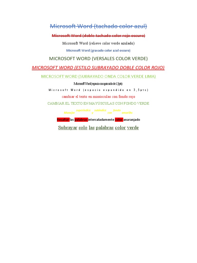 Microsoft Word (Tachado Color Azul) | PDF