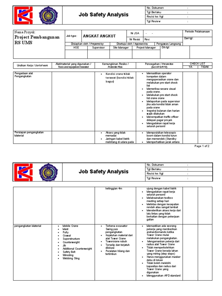 JSA Tower Crane | PDF