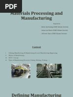 Industrial Materials and Processes Handout | PDF | Casting | Metals