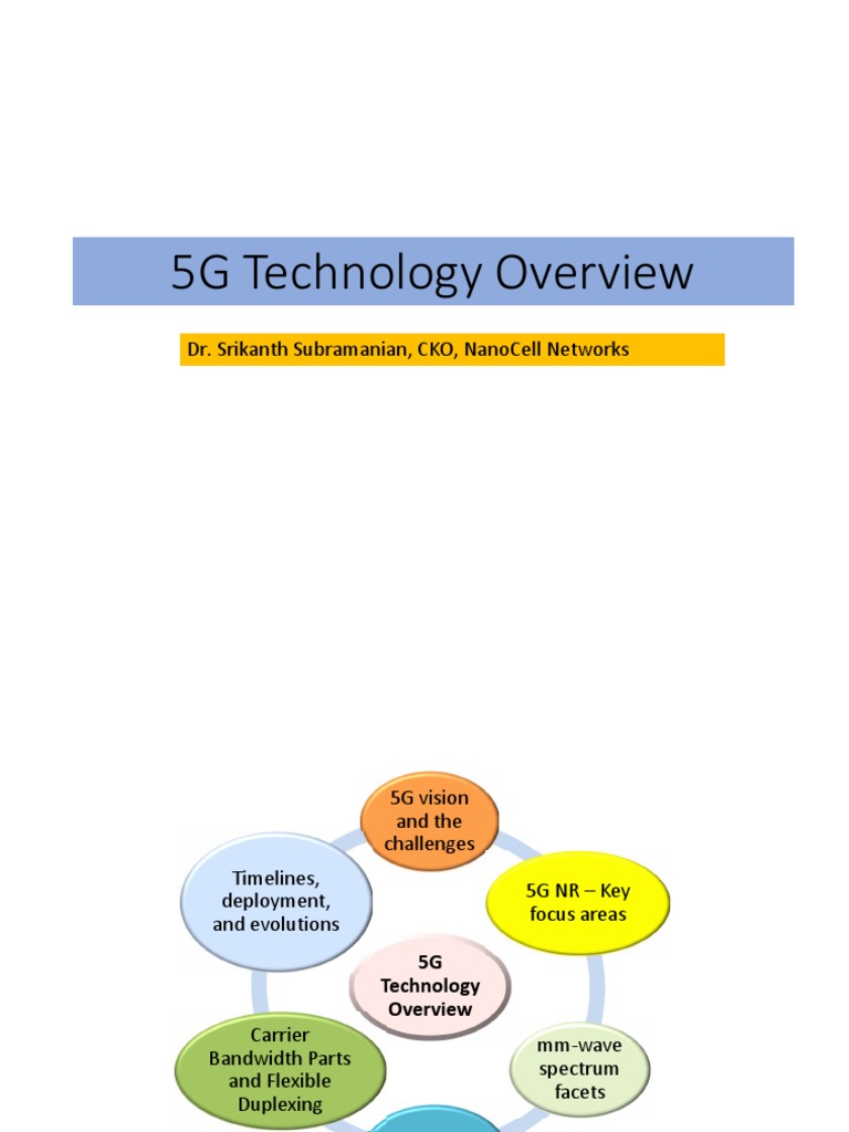 5G Technology Overview-Dr - Srikanth | PDF | Lte (Telecommunication) | Orthogonal Frequency ...