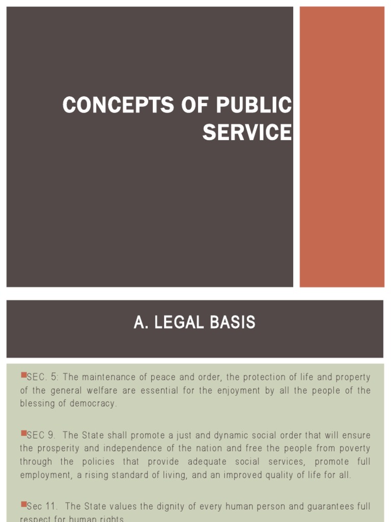 Concepts of Public Service | PDF | Governance | Good Governance