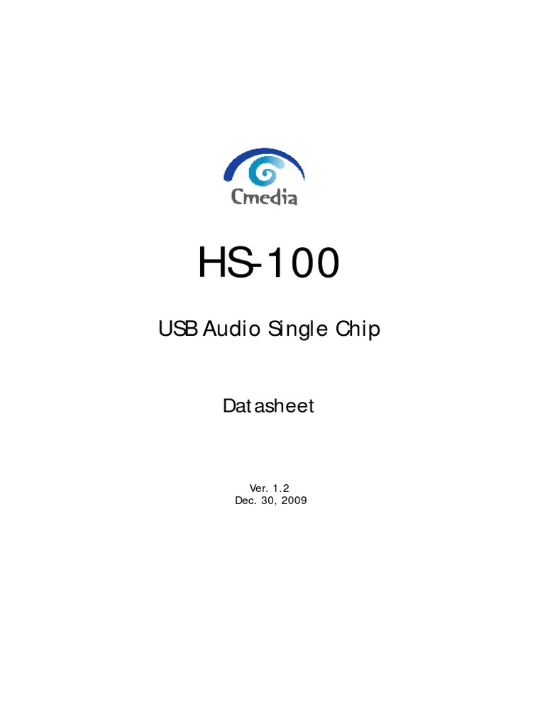 HS-100B Datasheet | PDF | Usb | Computer Science