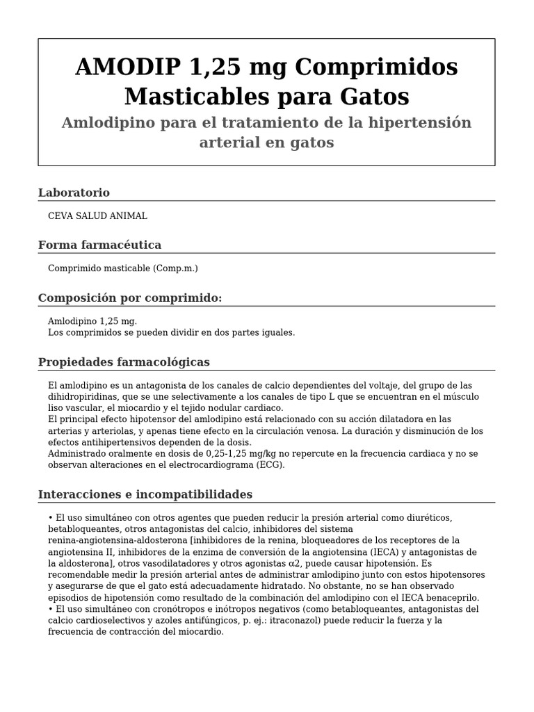 Amodip-1 25-mg | PDF | Drogas | Angiología