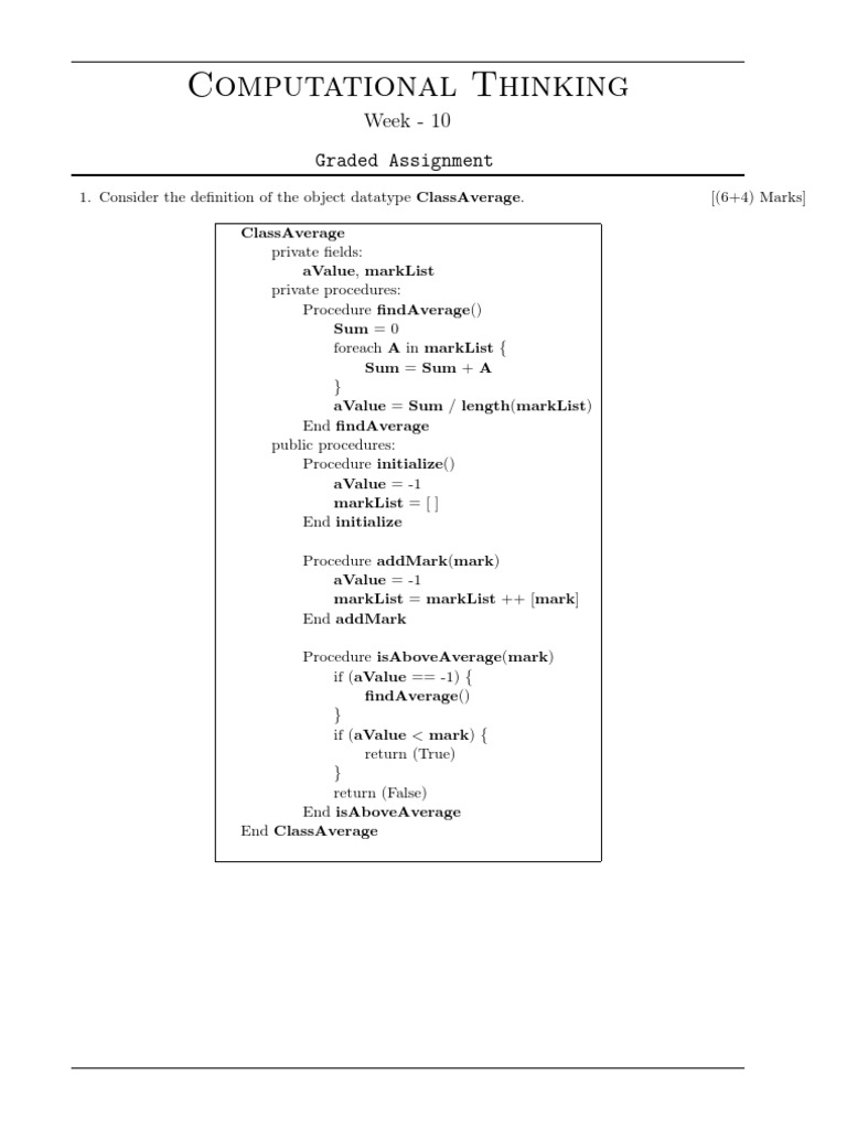 Week 10 - Graded Assignment Solution | PDF | Subroutine | Parameter ... Week 10 - Graded Assignment Solution | PDF | Subroutine | Parameter ...