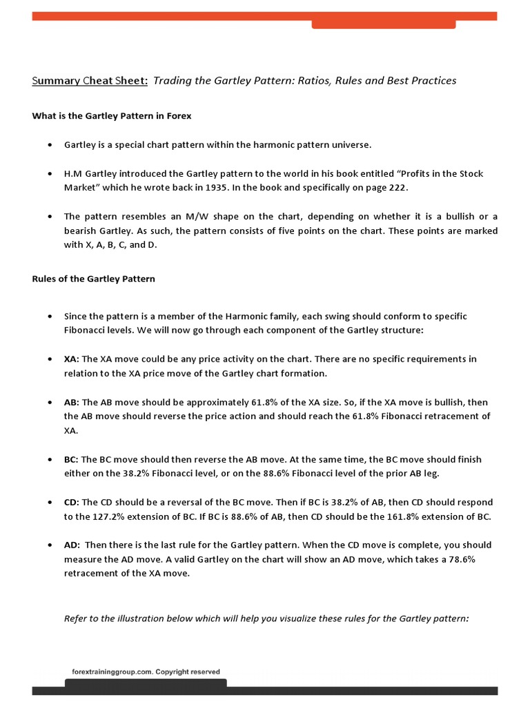 Trading The Gartley Pattern Ratios Rules and Best Practices | PDF ...