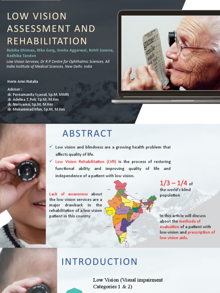Jurnal Low Vision Edit | PDF | Visual Impairment | Glasses