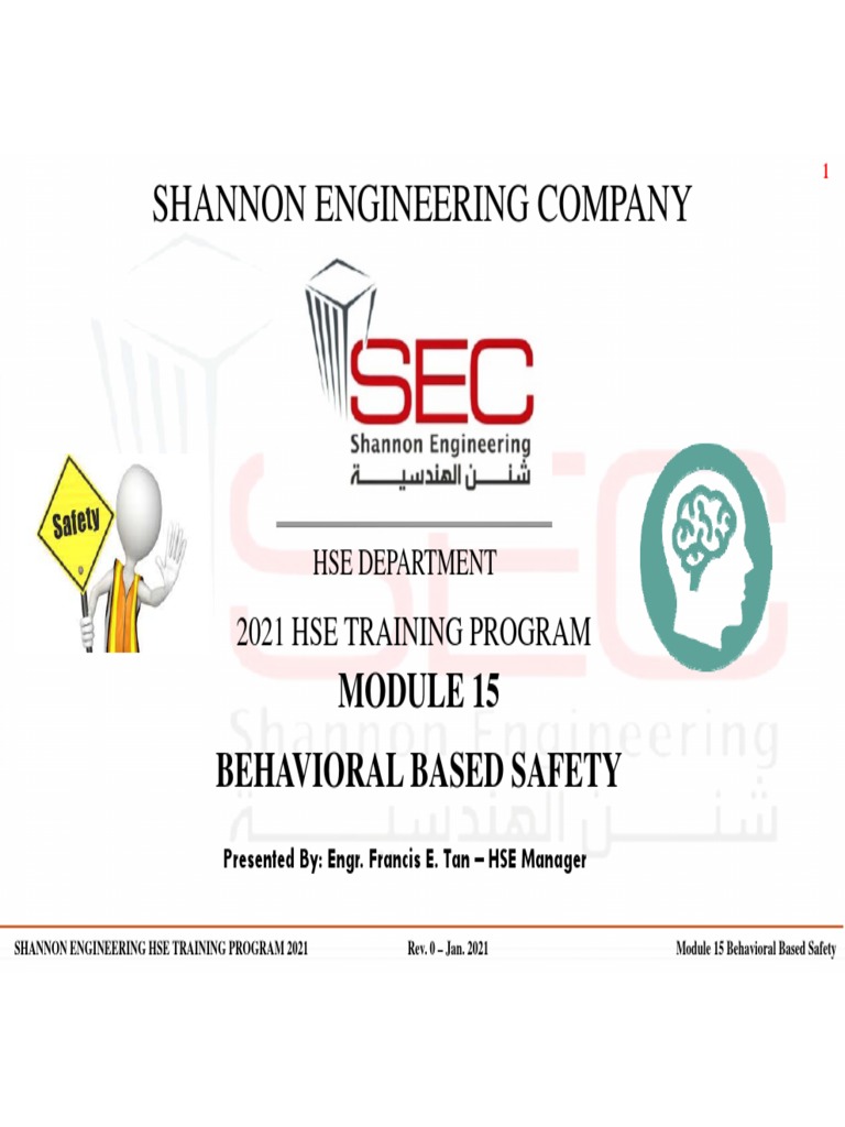 Ev04 - Behavioral Based Safety Training Slides | PDF | Top Down And ...