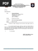 APS Letter Request For Sangguniang Bayan To Approve Ordinances | PDF
