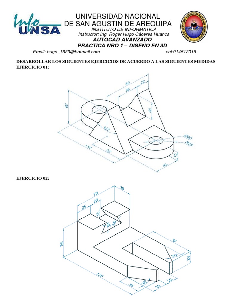 Practica 1 - Autocad Avanzado | PDF