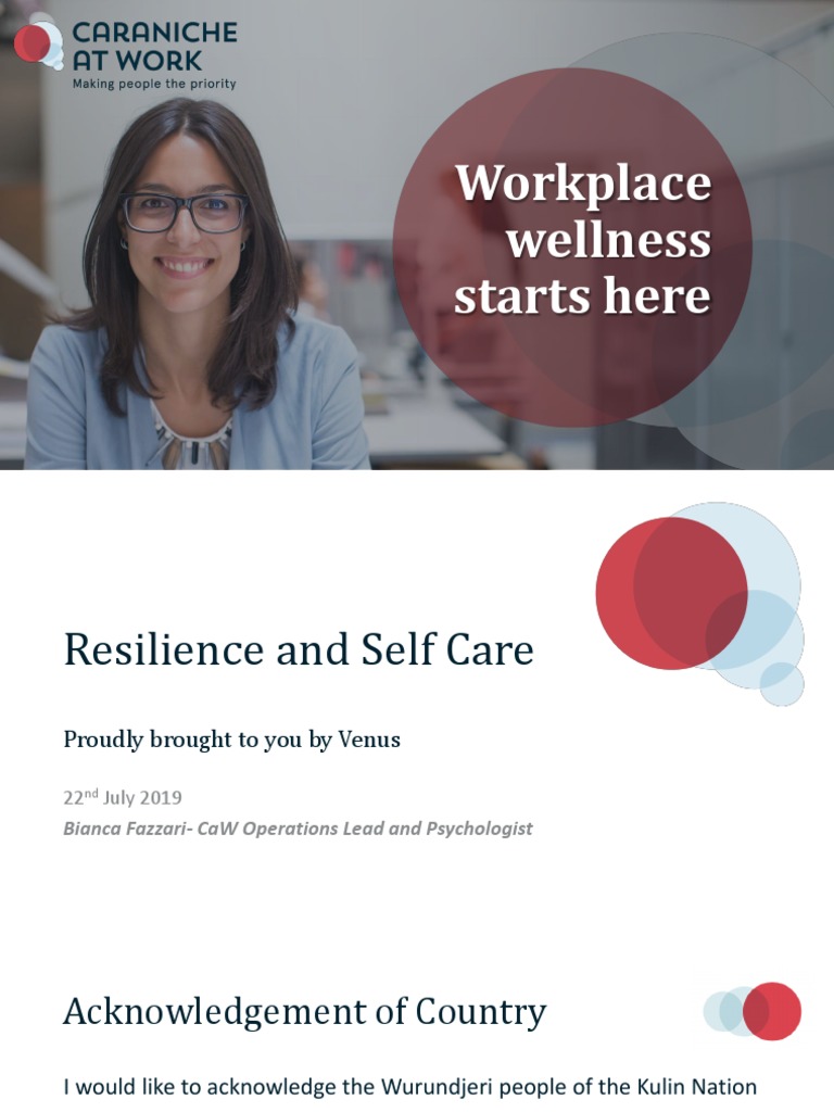Resilience and Self Care - Handout Version | PDF | Mental Disorder ...