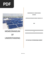 Memorandum of Agreement - Solar Project | PDF