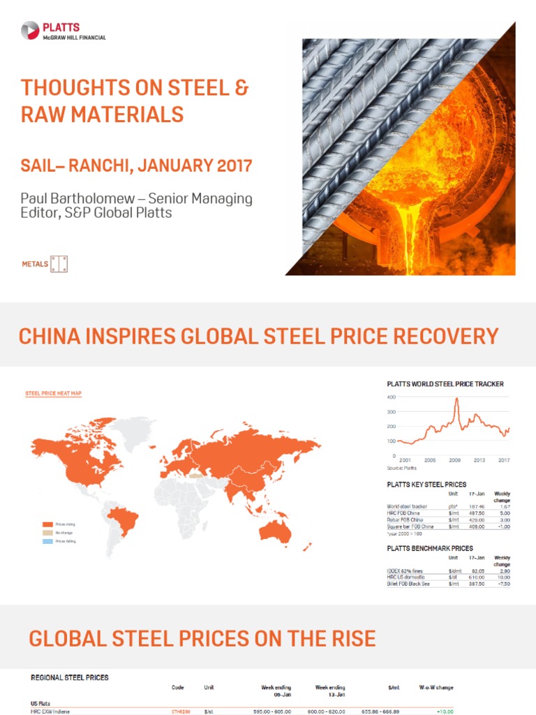 Presentation of SP Global Platts | PDF | Iron Ore | Steel